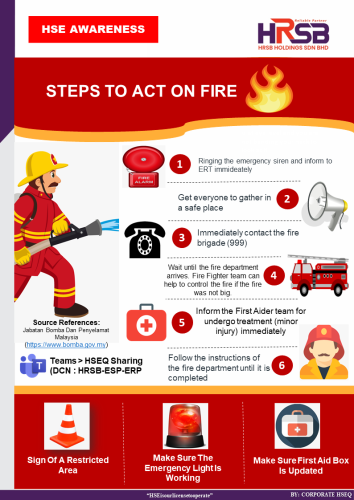 HSE AWARENESS – Fire Safety – HSE HRSB