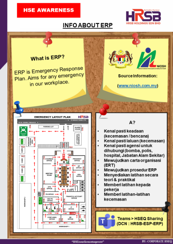 HSE AWARENESS – Info About ERP – HSE HRSB